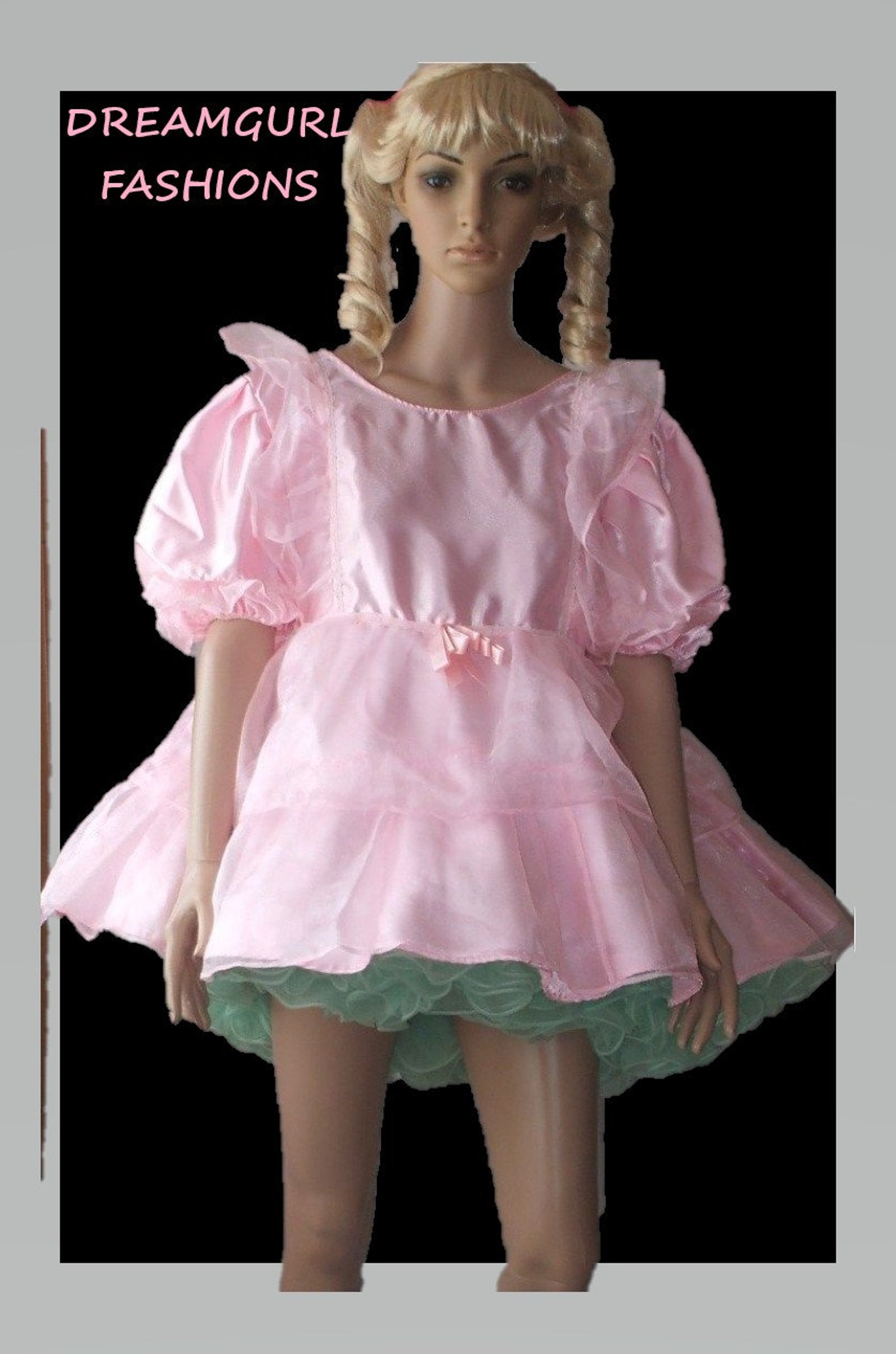Sissy Short Adult Baby Dress Fancy Dress Cosplay Ruffle Dress 2 Row - Etsy