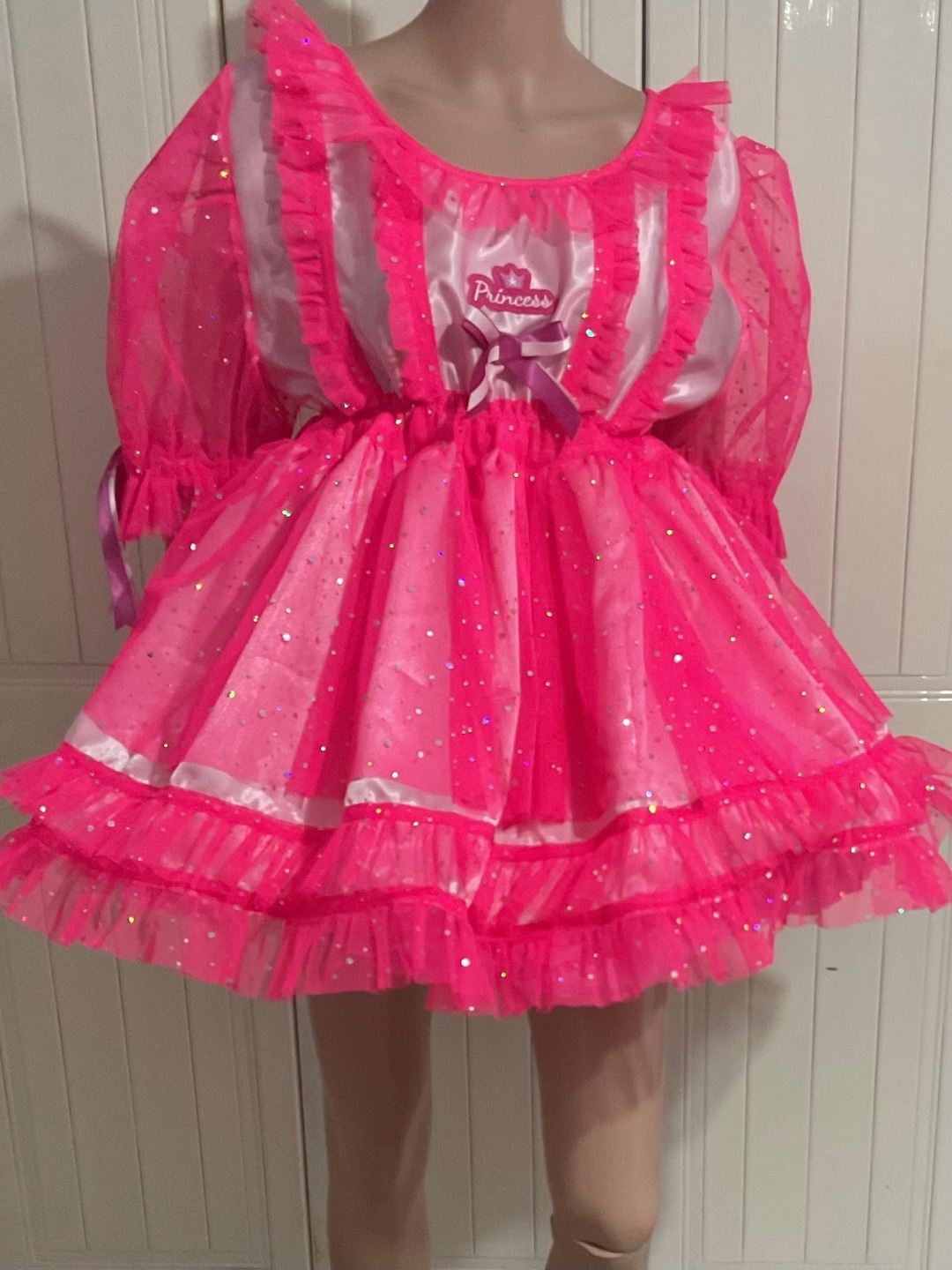 Beautiful Sissy Pink Princess Dress Tulle Sparkle - Etsy