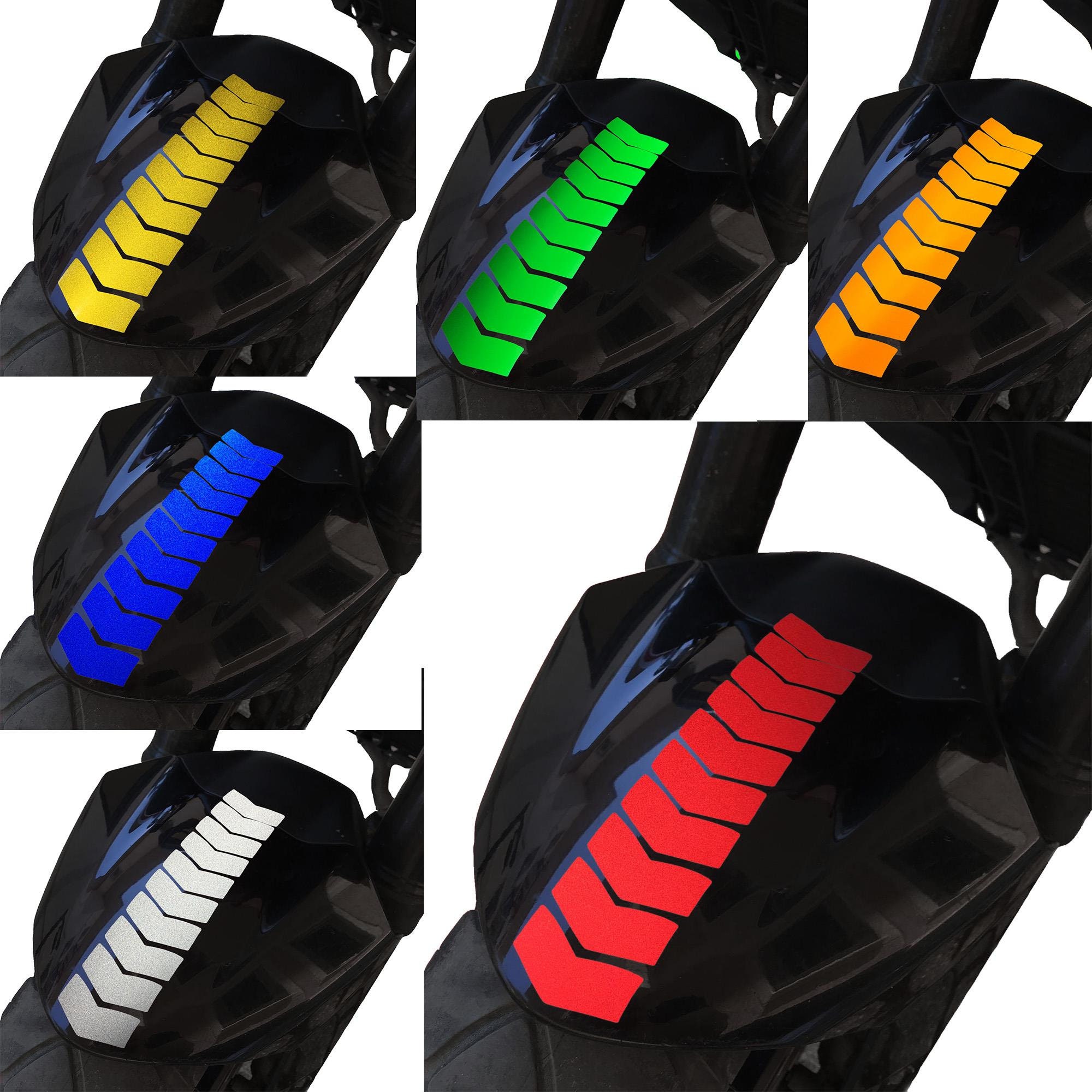Arrow Design Mudguard Helmet Sticker Reflective, Fluorescent, Solid ...