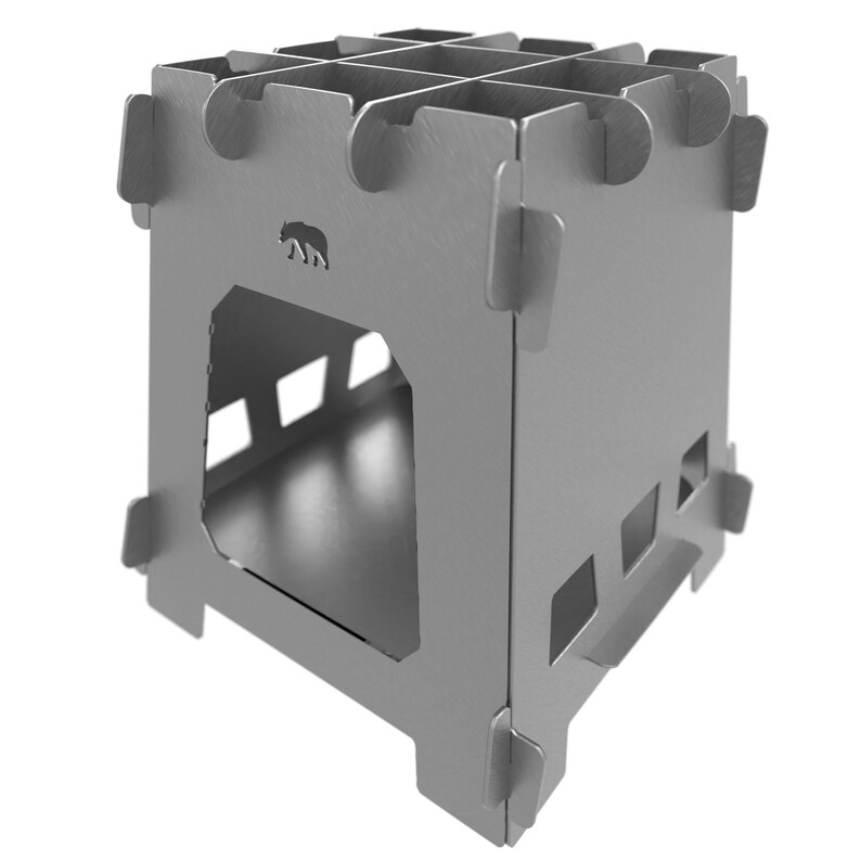 Kamp Ayısı® Inox™ 1mm Stainless Galvanized Steel Waterproof Fire Box ...