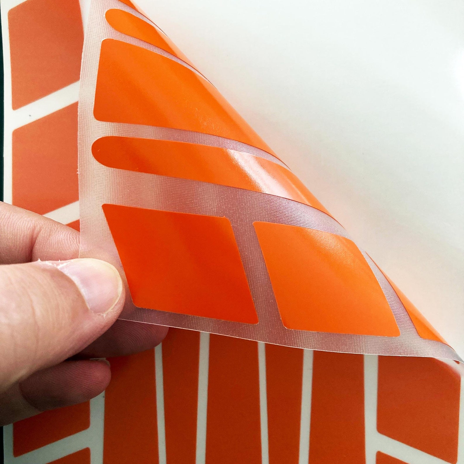 Stripe Design Flame Orange Motocycle Helmet Sticker Cinarextreme - Etsy
