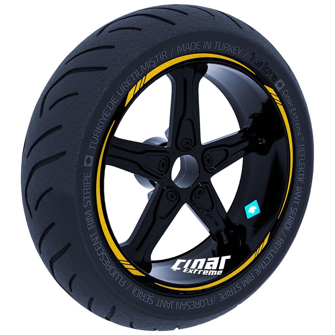 Sharp Design Gilded Gold Inner Outer Rim Set Rim Tape Wheel Stripes ...