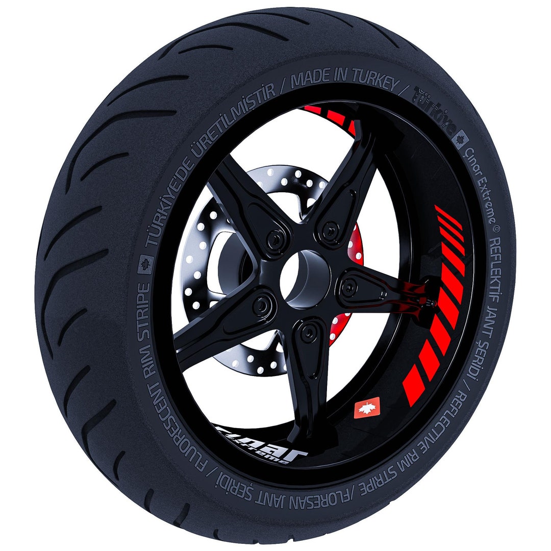 Gp Racing Design Flag Red Inner Rim Tape Wheel Stripes Decals Sticker ...