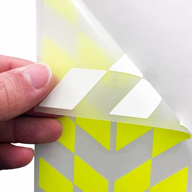 Fluorescent Yellow Checkered Helmet Motorcycle Sticker Set Cinarextreme ...
