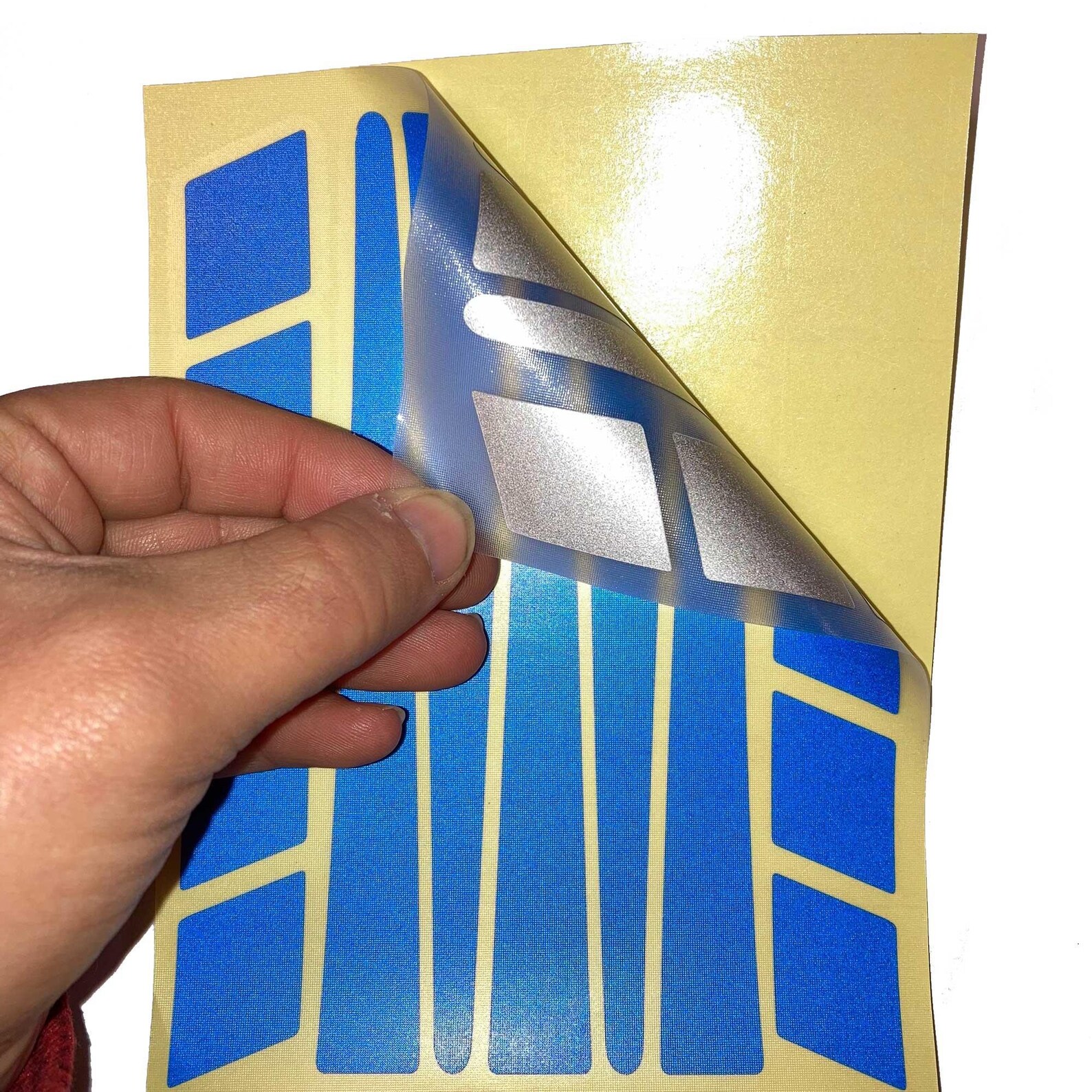 Stripe Design Reflective Blue Motocycle Helmet Sticker Cinarextreme - Etsy
