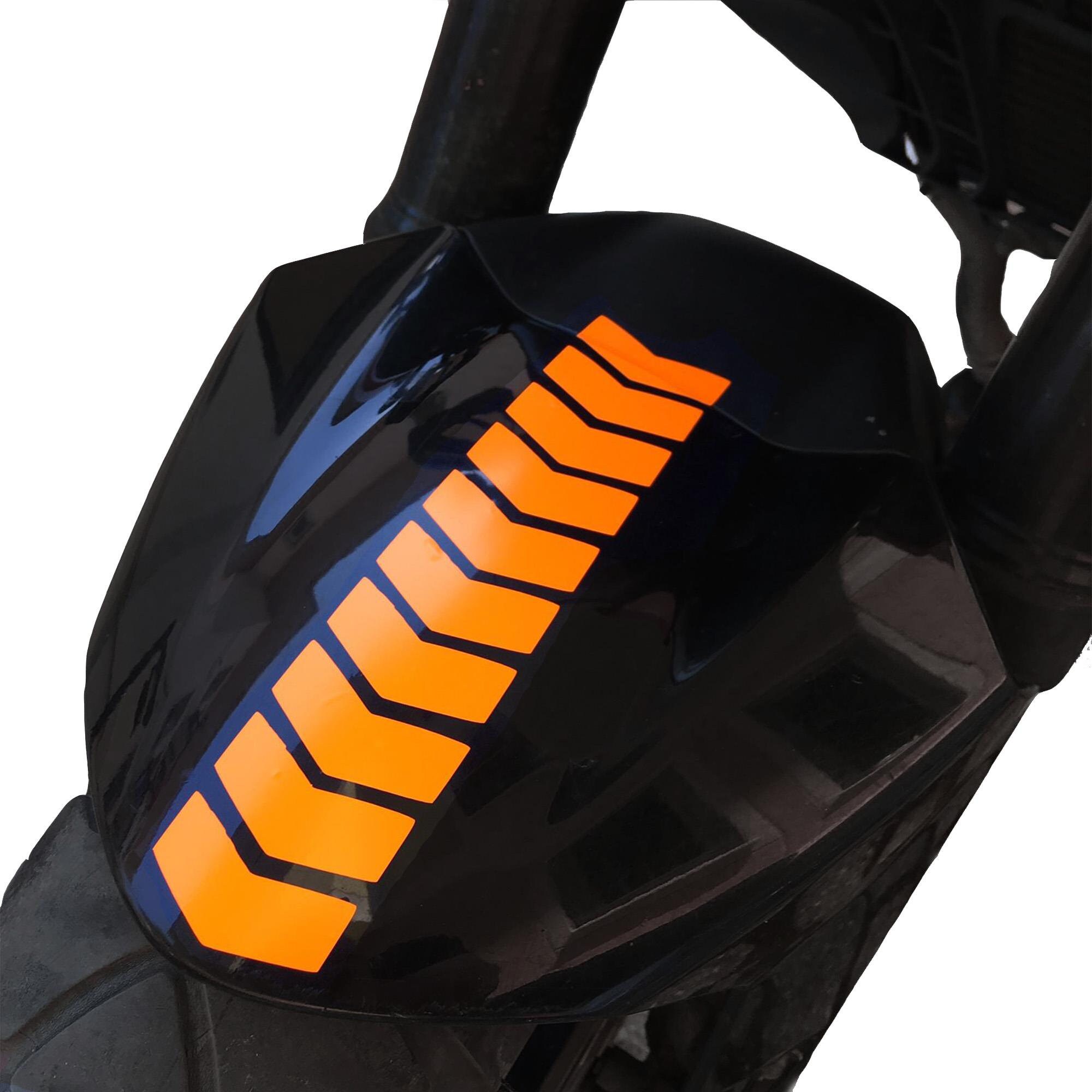 Arrow Design Mudguard Helmet Sticker Reflective, Fluorescent, Solid ...