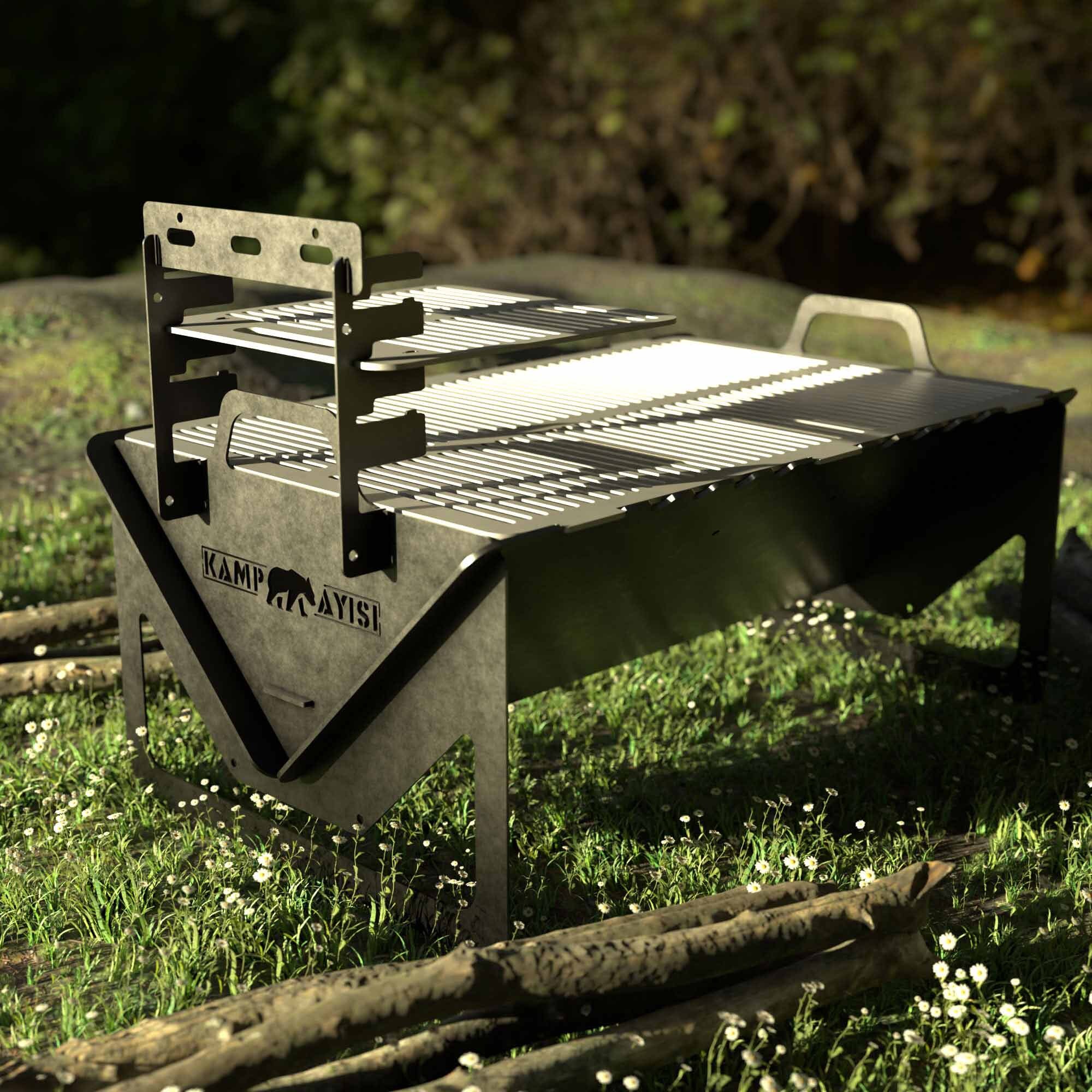 Personalized BBQ Grill - Foldable Camp Grill With Custom Text and Logo ...