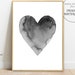 Green Heart Printable Poster, Home Wall Decor, Nursery Decor, Heart ...
