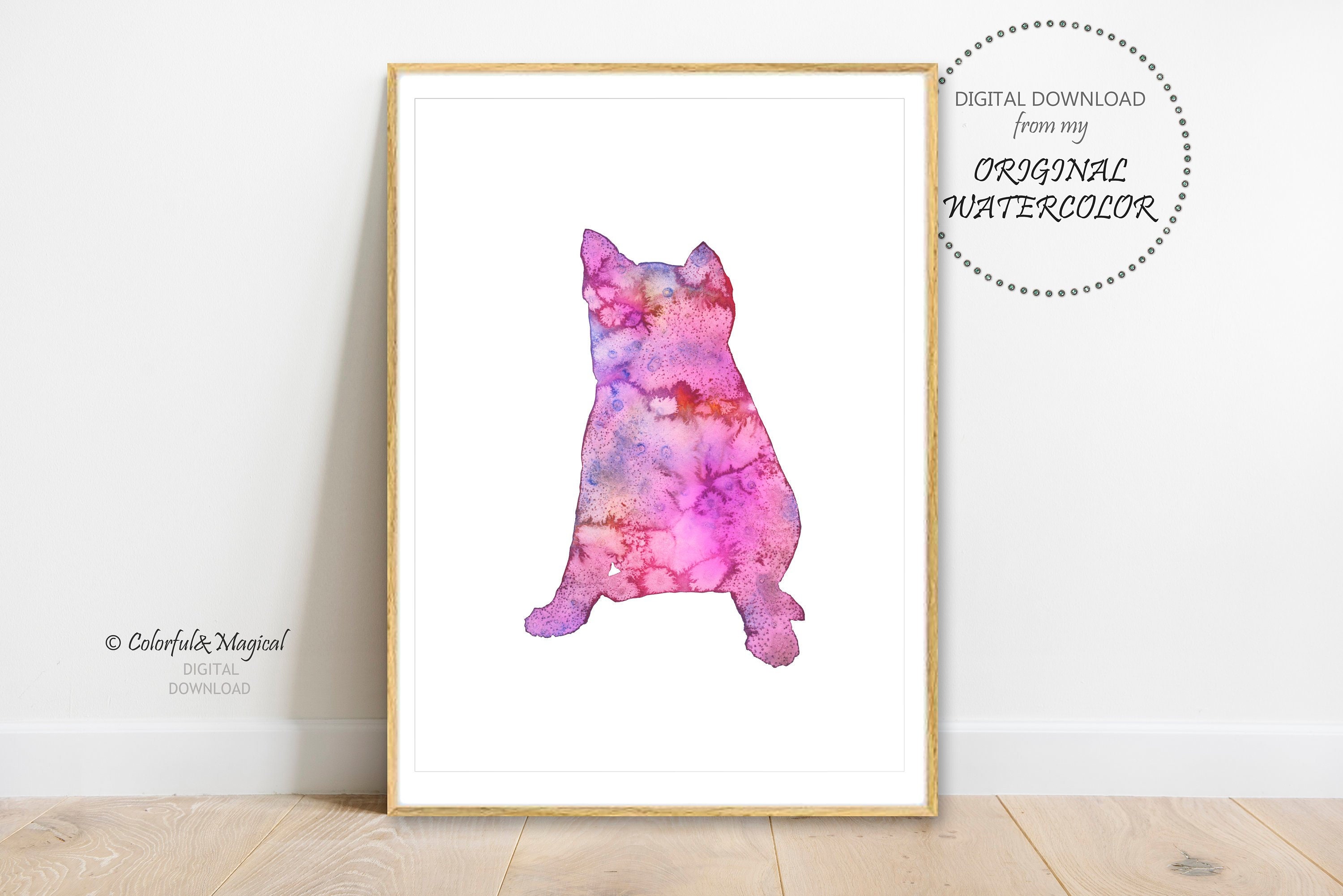 Puppy Dog Print, Nursery Animal Decor, Puppy Printable Poster, Digital ...