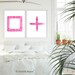 Pink Square Symbol Print, Square Printable Wall Decor, Nursery Decor ...
