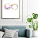 Infinity Symbol Watercolor Art Print Wedding Gift Feng - Etsy