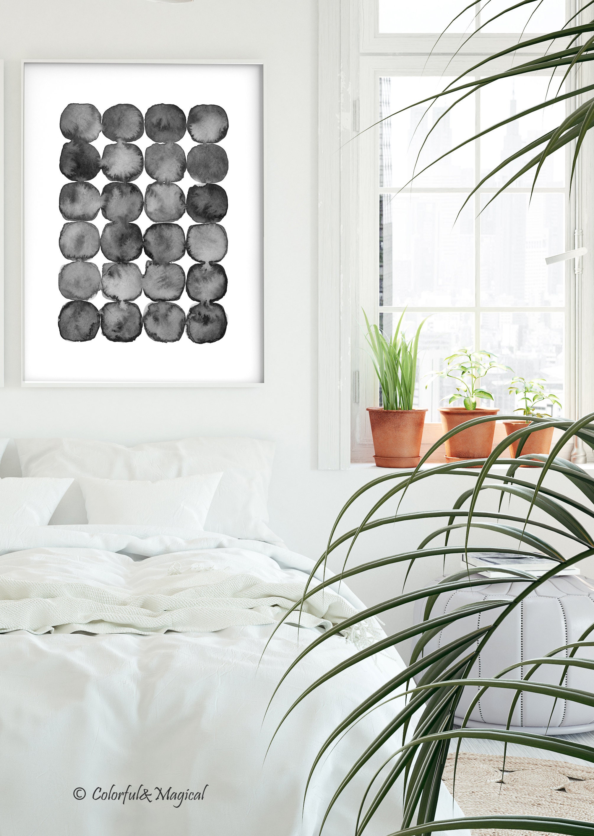 Abstract Black and White Print, Modern Minimalist Art, Digital Download ...