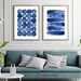 Abstract Print Watercolour Wall Art Indigo Printable Home - Etsy