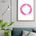 O Print, Pink Nursery Decor, Pink Watercolor Wall Art, Printable Poster ...