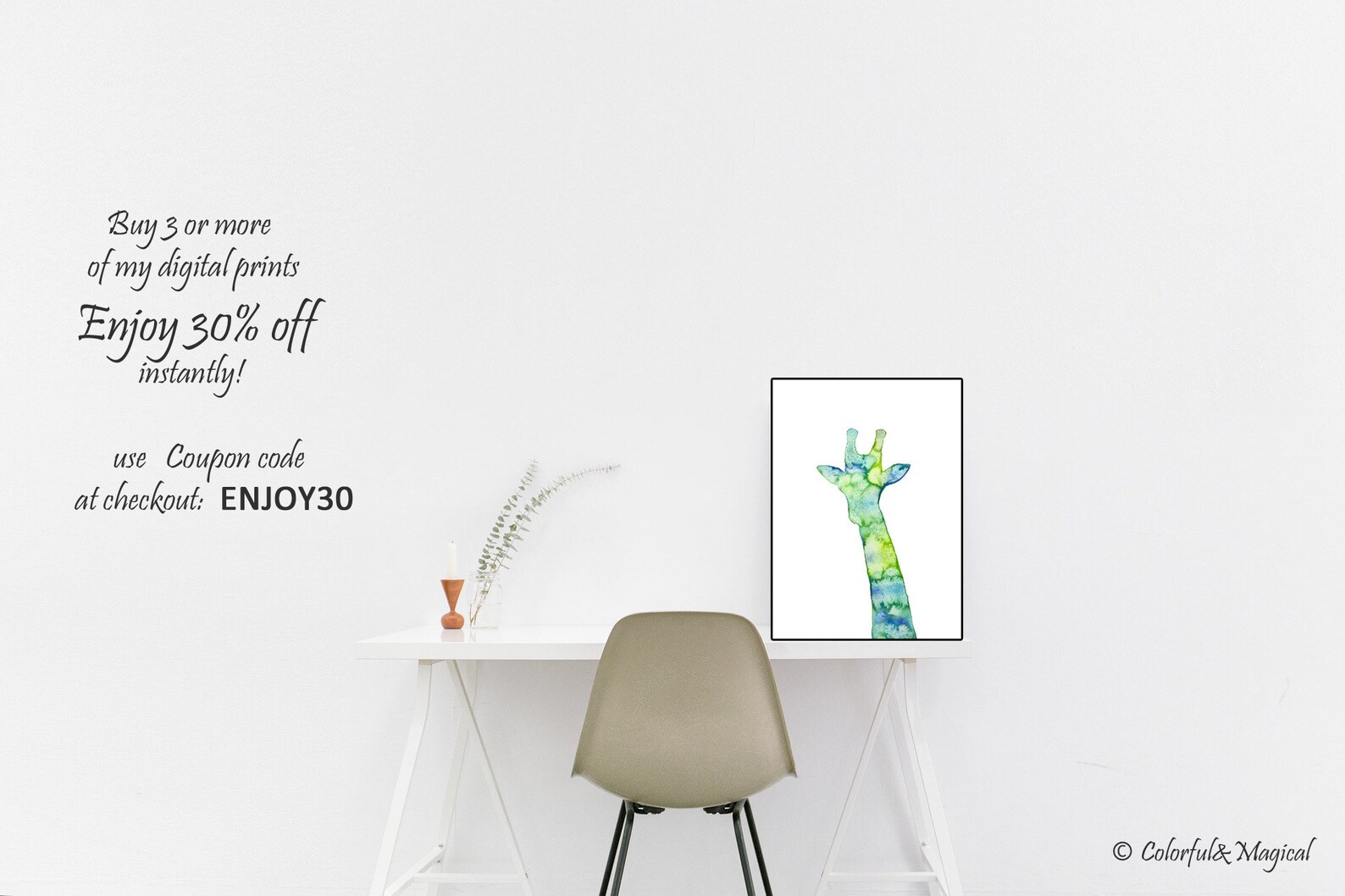 Safari Nursery Art, Giraffe Print, Babies Room Poster, Kids Room Decor ...