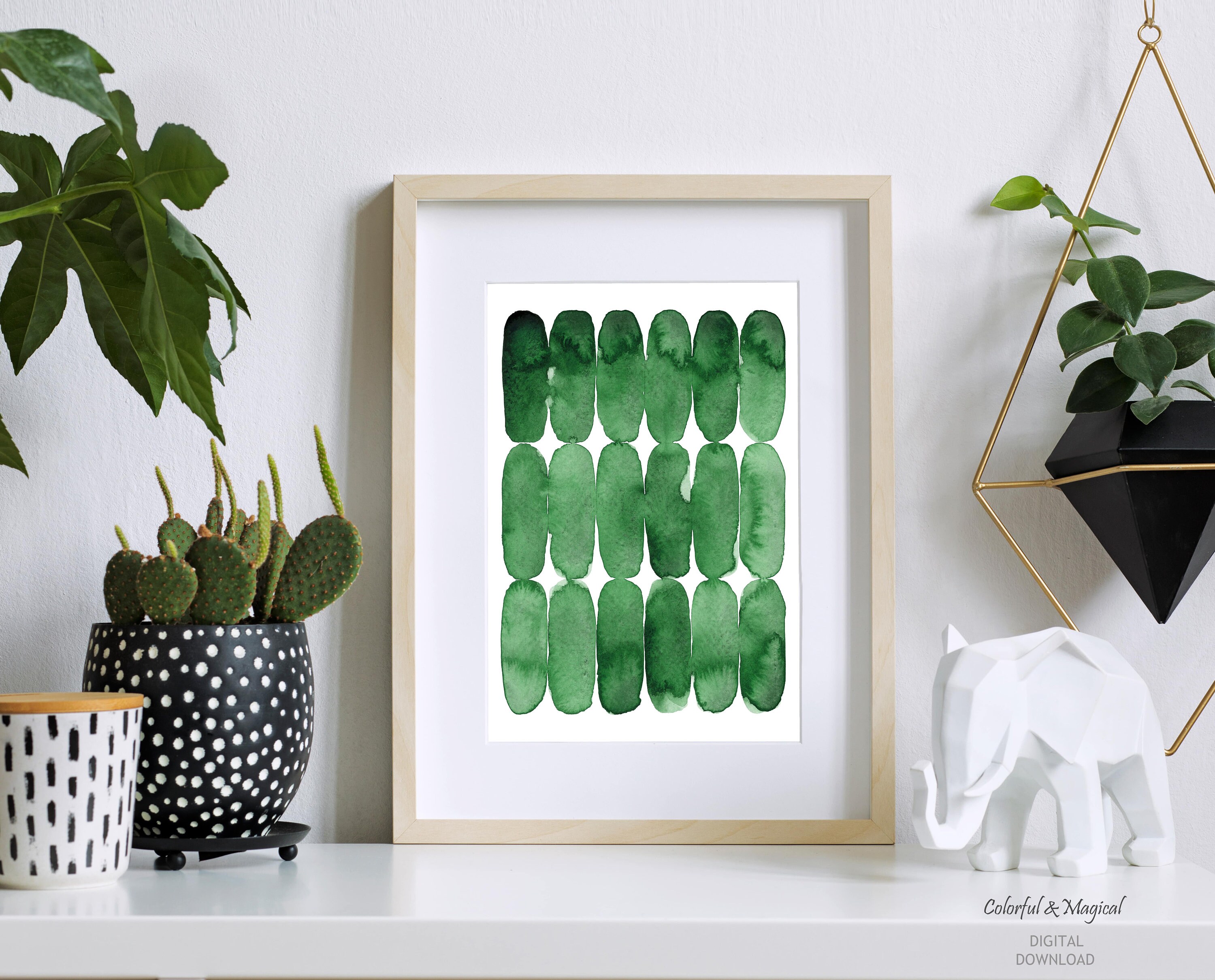 Abstract Wall Art Print, Printable Watercolor, Modern Minimalist Art ...