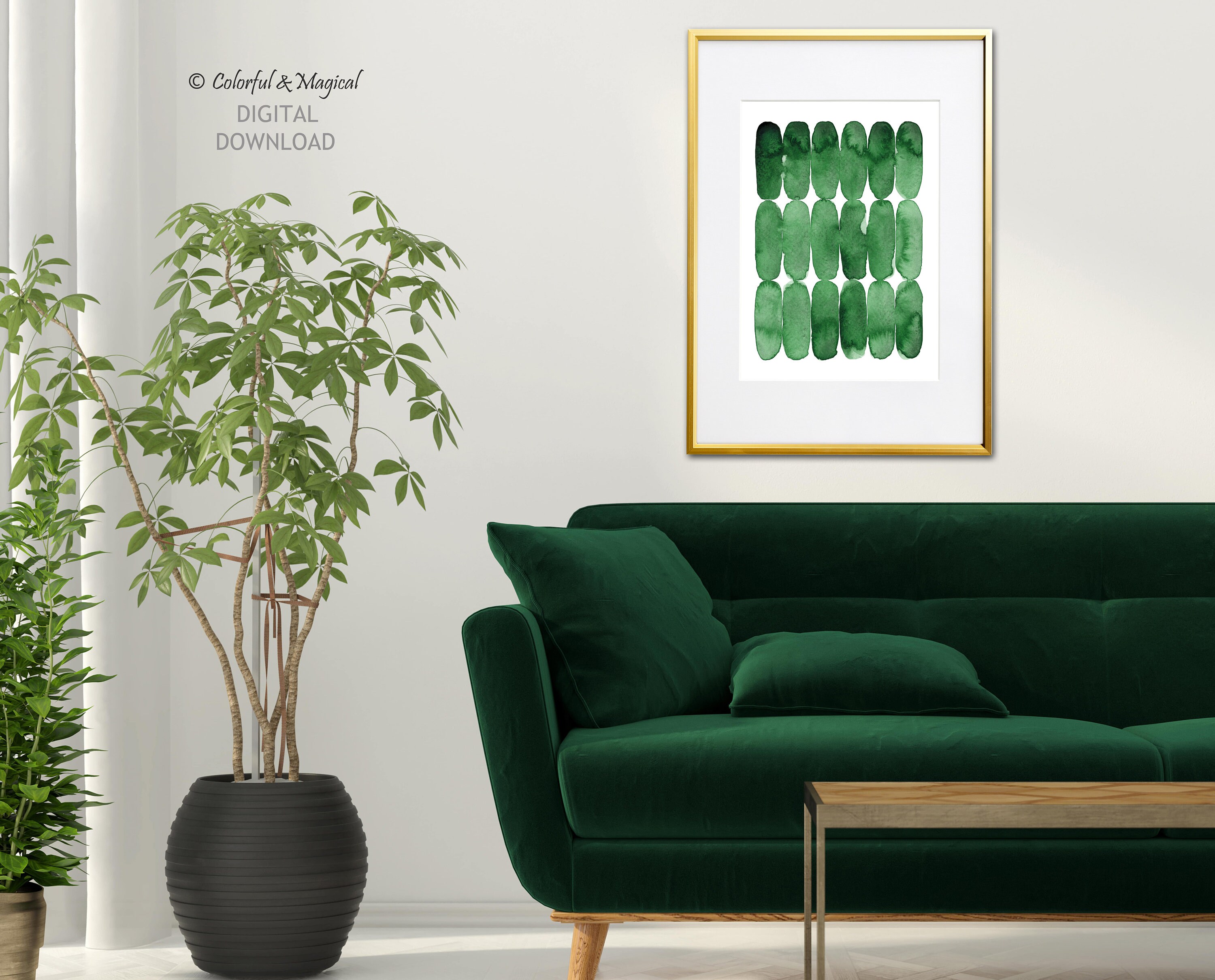 Abstract Wall Art Print, Printable Watercolor, Modern Minimalist Art ...