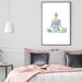 Yoga Watercolor Printable Art, Llustration Poster, Buddhist Spiritual ...