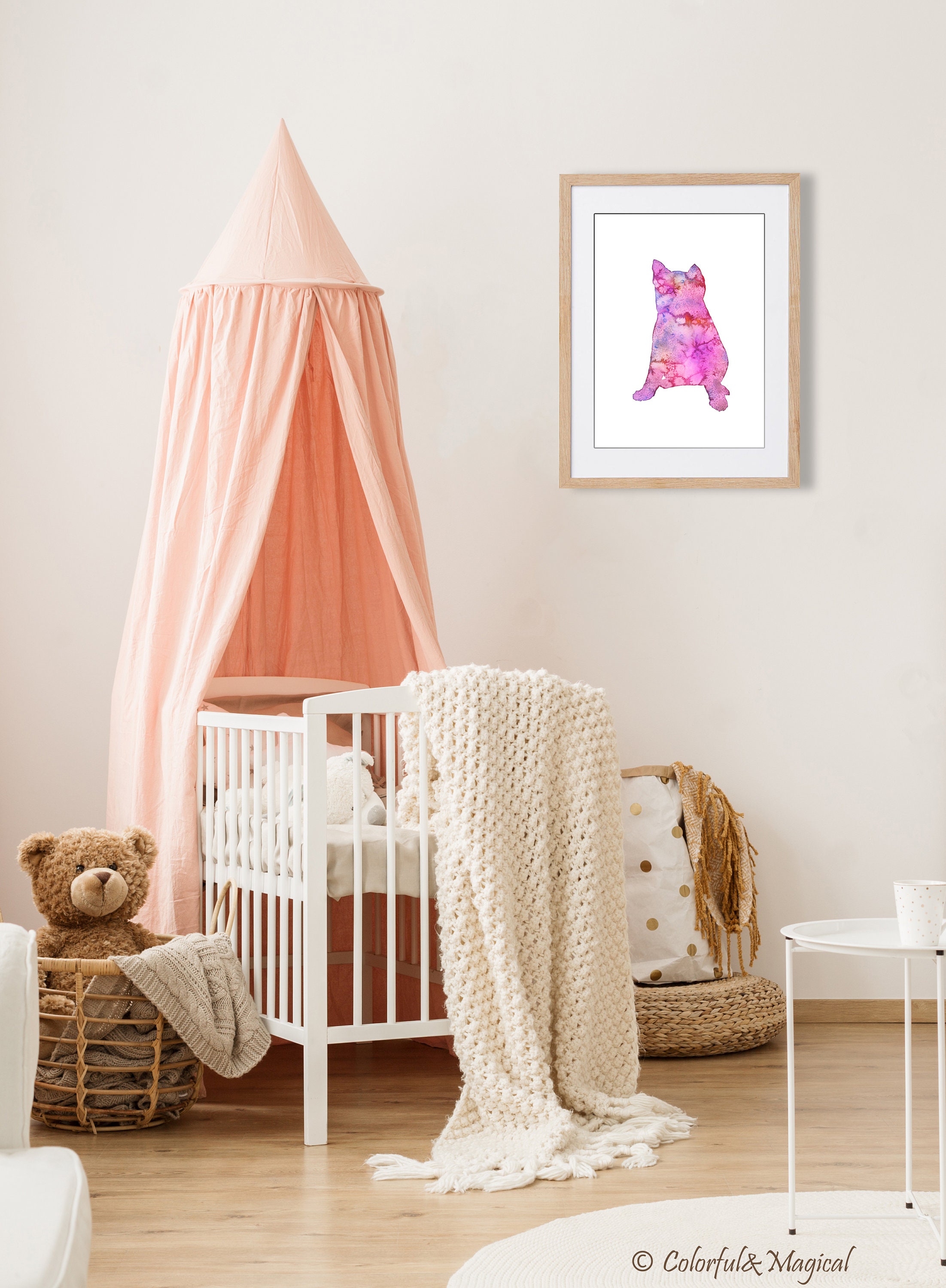 Puppy Dog Print, Nursery Animal Decor, Puppy Printable Poster, Digital ...