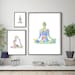 Yoga Pose Watercolor Printable Art Large Poster Instant - Etsy