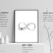 Black and White Infinity Symbol Instant Print Black and - Etsy