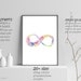 Infinity Symbol Watercolor Art Print Wedding Gift Feng - Etsy