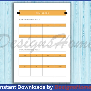 Weekly Student Planner | for Students - MS Word - Editable - Printable ...