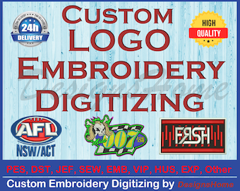 LOGO DIGITIZE / Logo DIGITIZATION for Embroidery - Etsy