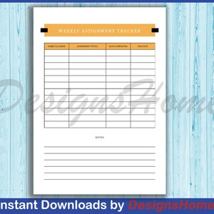 Weekly Student Planner | for Students - MS Word - Editable - Printable ...