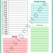 Home School Daily Planner for Kids PDF Printable Colorful - Etsy