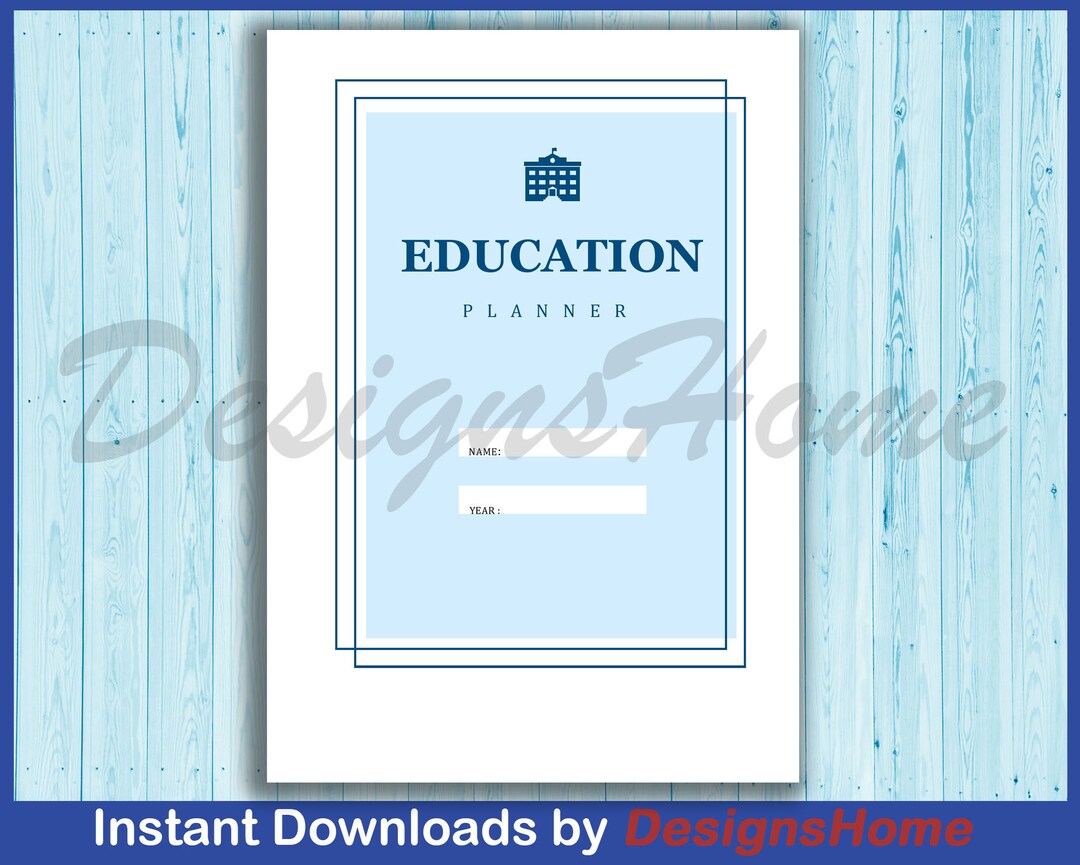 Editable Education Planner Template | for Students - MS Word ...