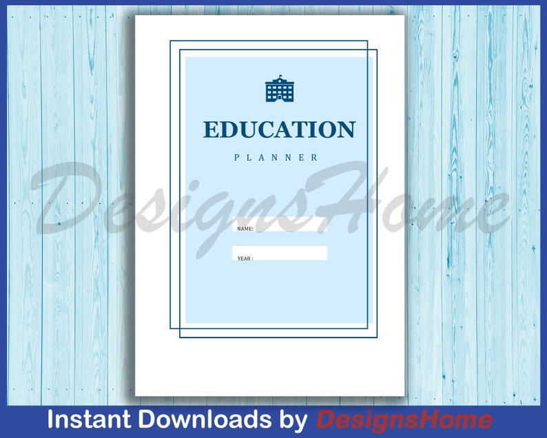 Editable Education Planner Template for Students MS Word | Etsy