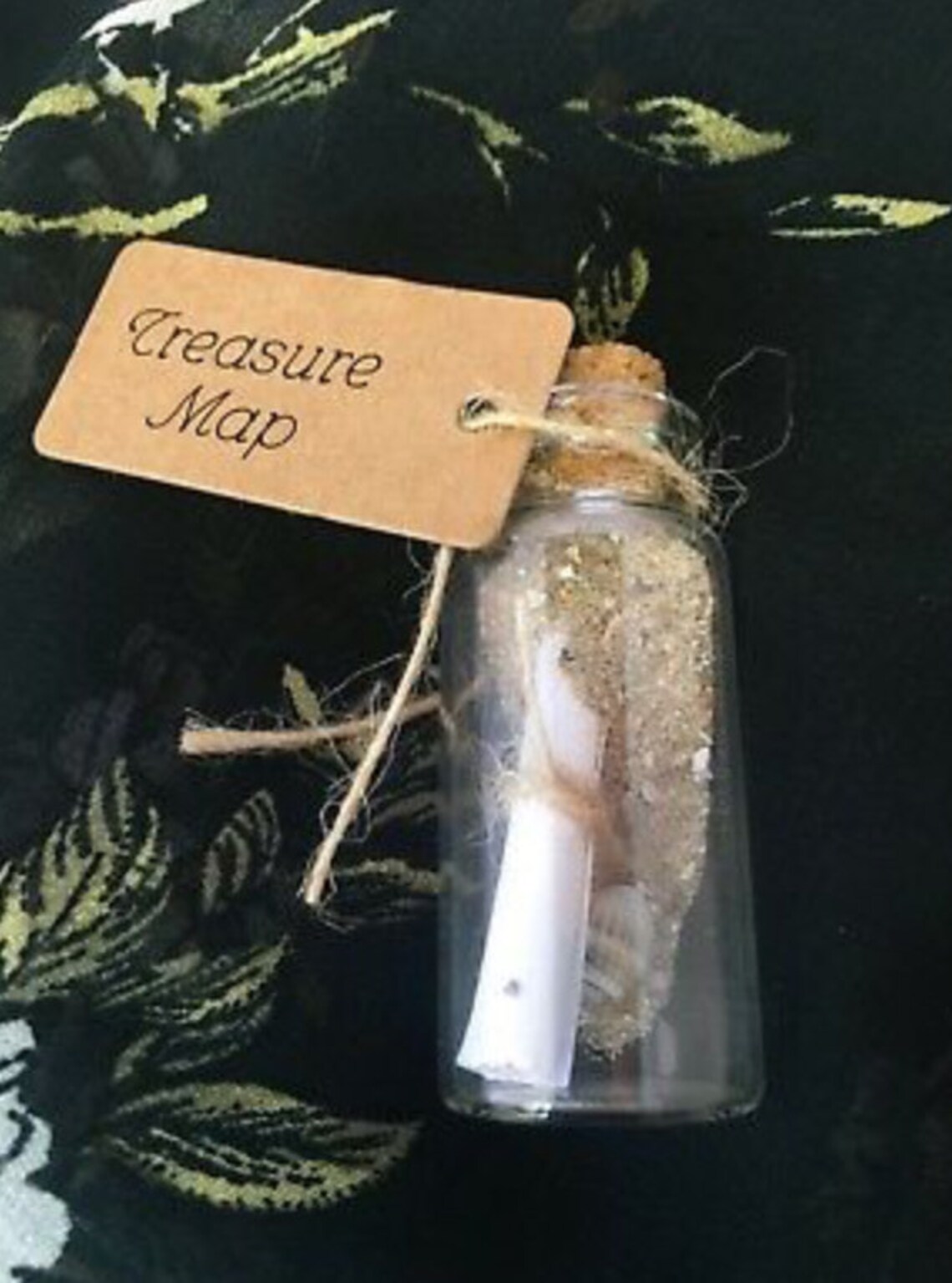 Trinket Treasure Map Miniature Glass Bottle Kids Party Favour - Etsy