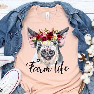 Farm Life PNG Files Sublimation Designs Clipart Watercolor Sublimation ...