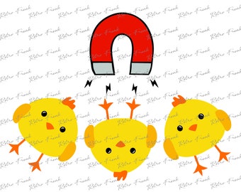 Easter Svg Chick Magnet Svg Png Files Sublimation Designs Svg Files for ...