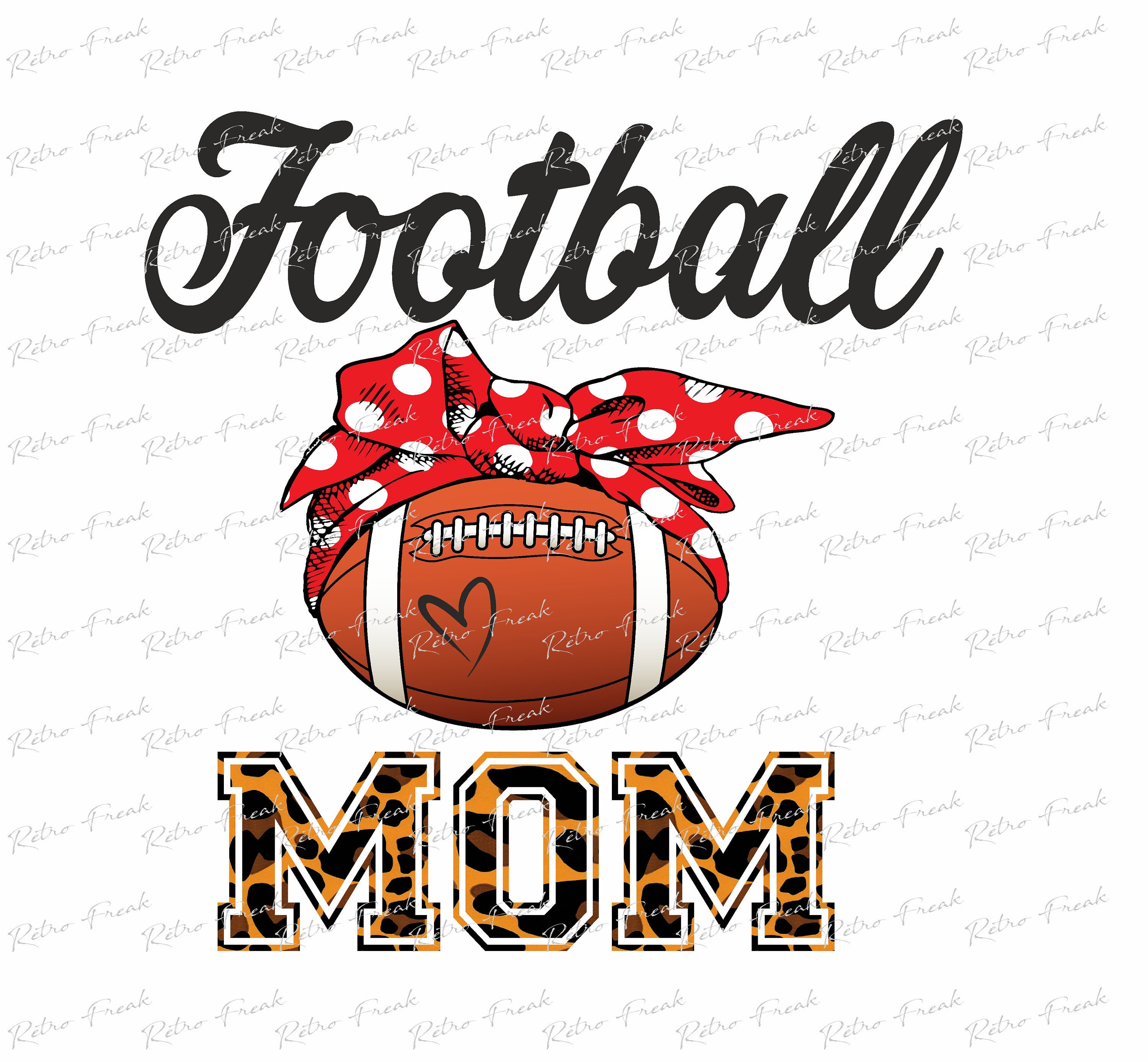 Drawing & Illustration Digital Football Mom Png Leopard Football ...