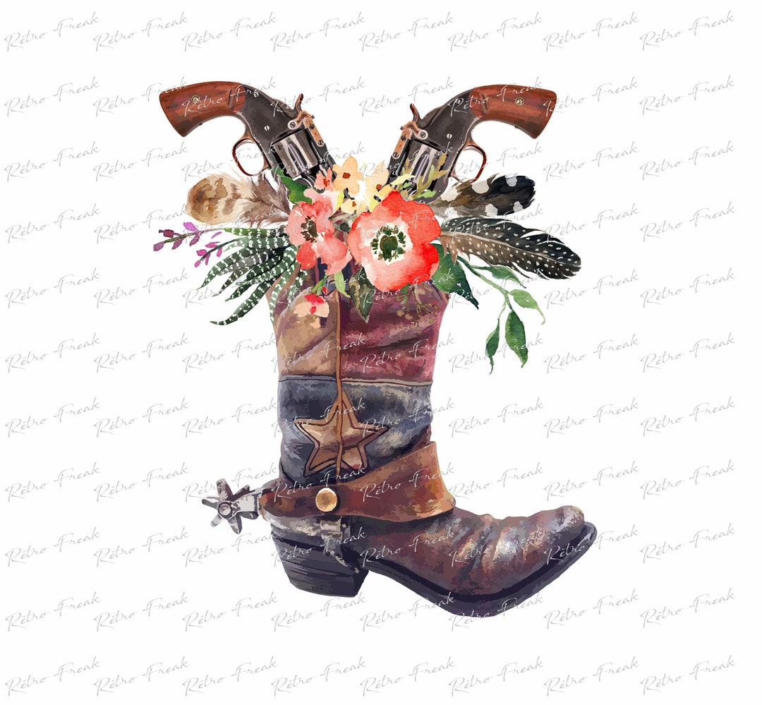 Cowboy Cowgirl Boot Png File Sublimation Designs Country PNG Tshirt ...