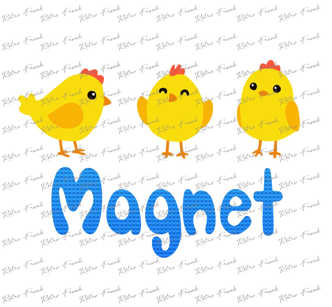Chick Magnet Svg Png Files Easter Svg Sublimation Designs Svg - Etsy
