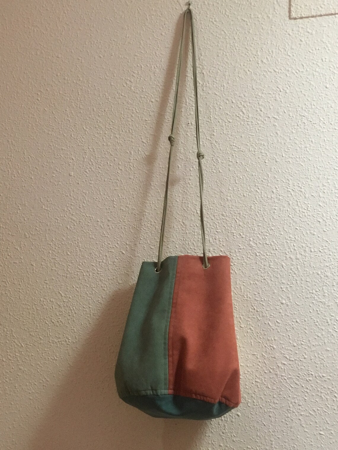Light Summer Bucket Bag: Upcycled Furniture Fabric, Shoulder Strap - Etsy