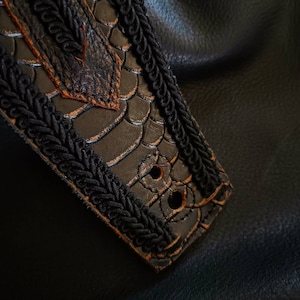 Black Snake Leather Conchos Guitar Strap - Etsy