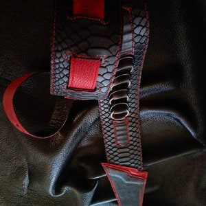 Leather Guitar Strap With Rings - Etsy