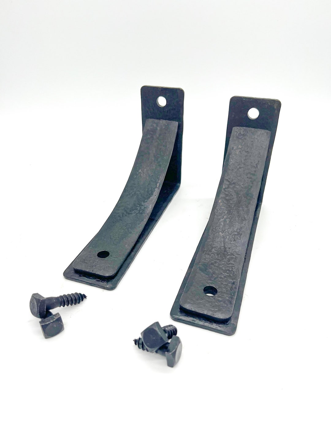 Hand-forged Moonstone Shelf Brackets (set of Two) - Etsy