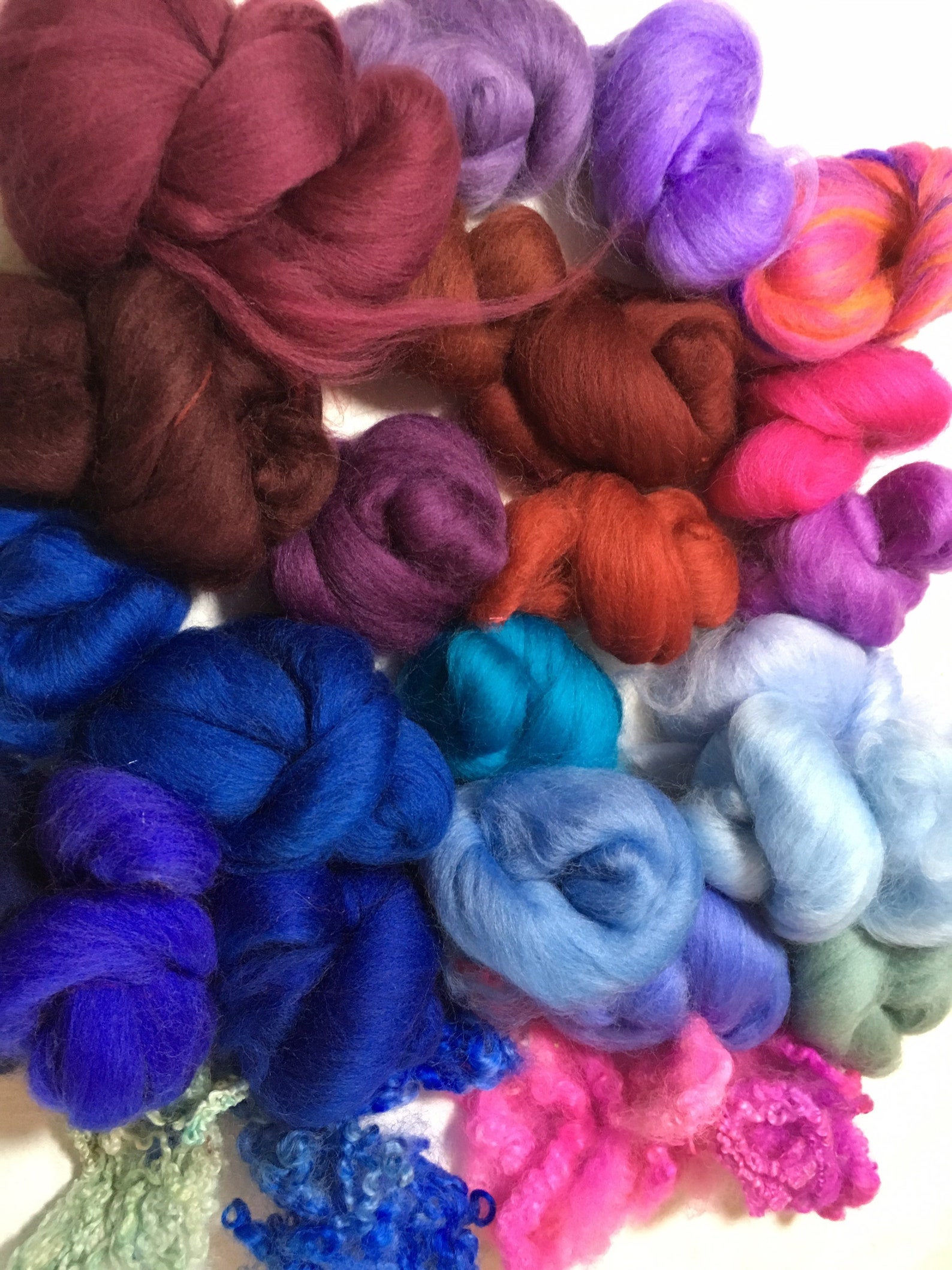 300g Needle felting supply pack and wool starter kit. Mixed | Etsy