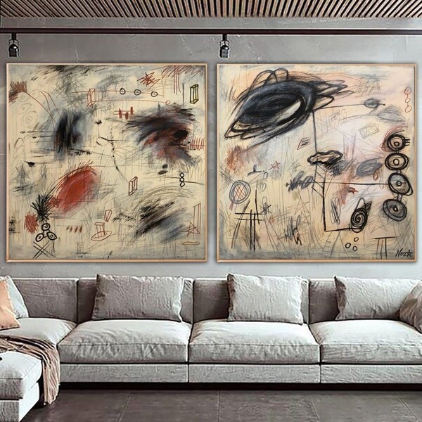 Diptych Art - Etsy