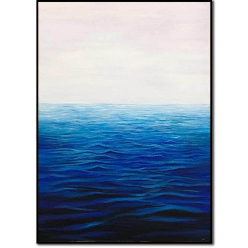 Abstract Ocean Painting - Etsy