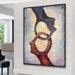 Human Abstract Painting Large Abstract Acrylic Painting on - Etsy
