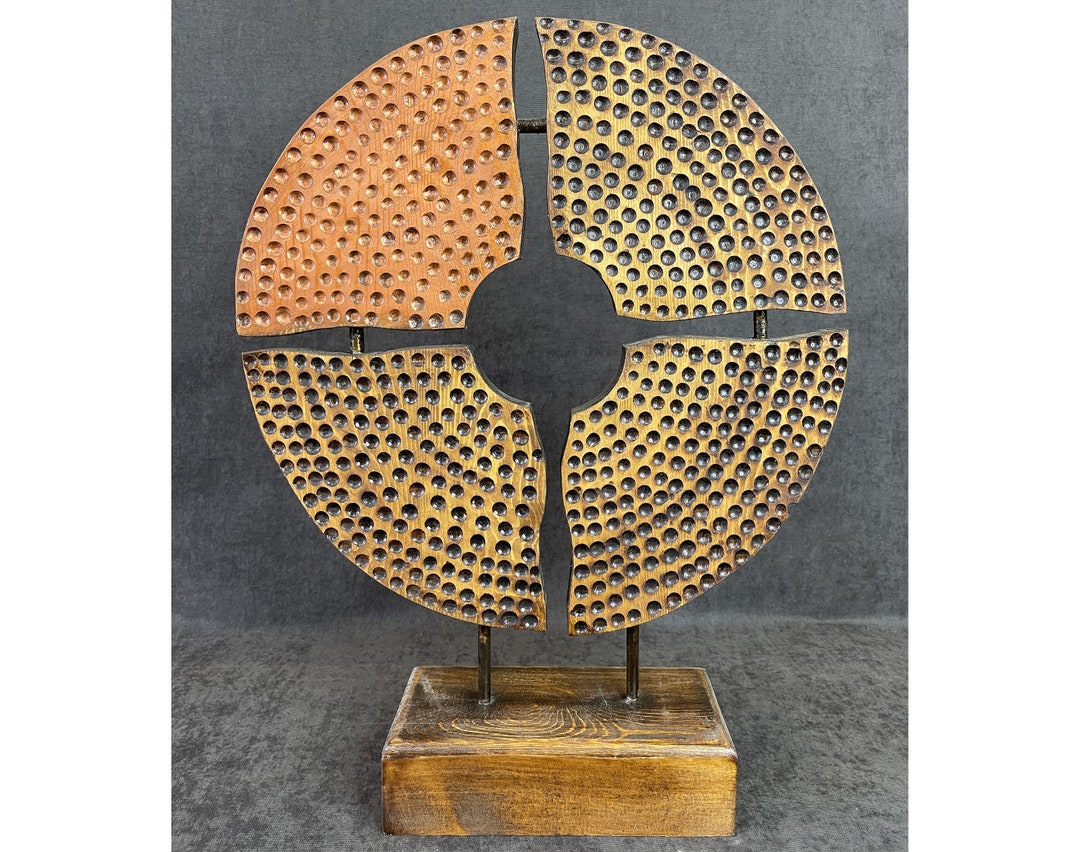 18.5x14 Original Wood Disc Sculpture Creative - Etsy Portugal