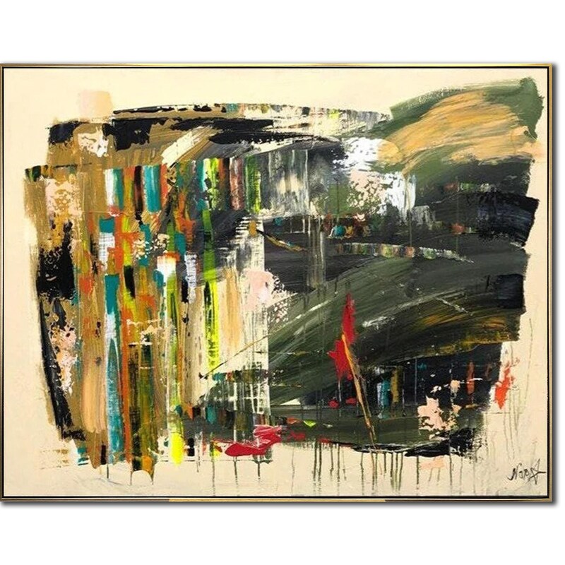 Large Colorful Art - Etsy