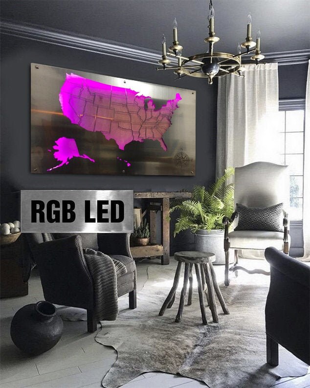 Rgb Wall Decor - Etsy