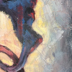 Human Abstract Painting Large Abstract Acrylic Painting on Canvas Extra ...